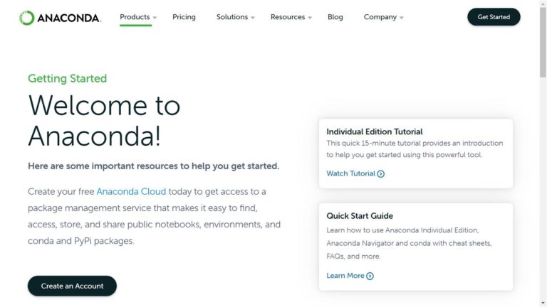 Installing Anaconda Individual Edition