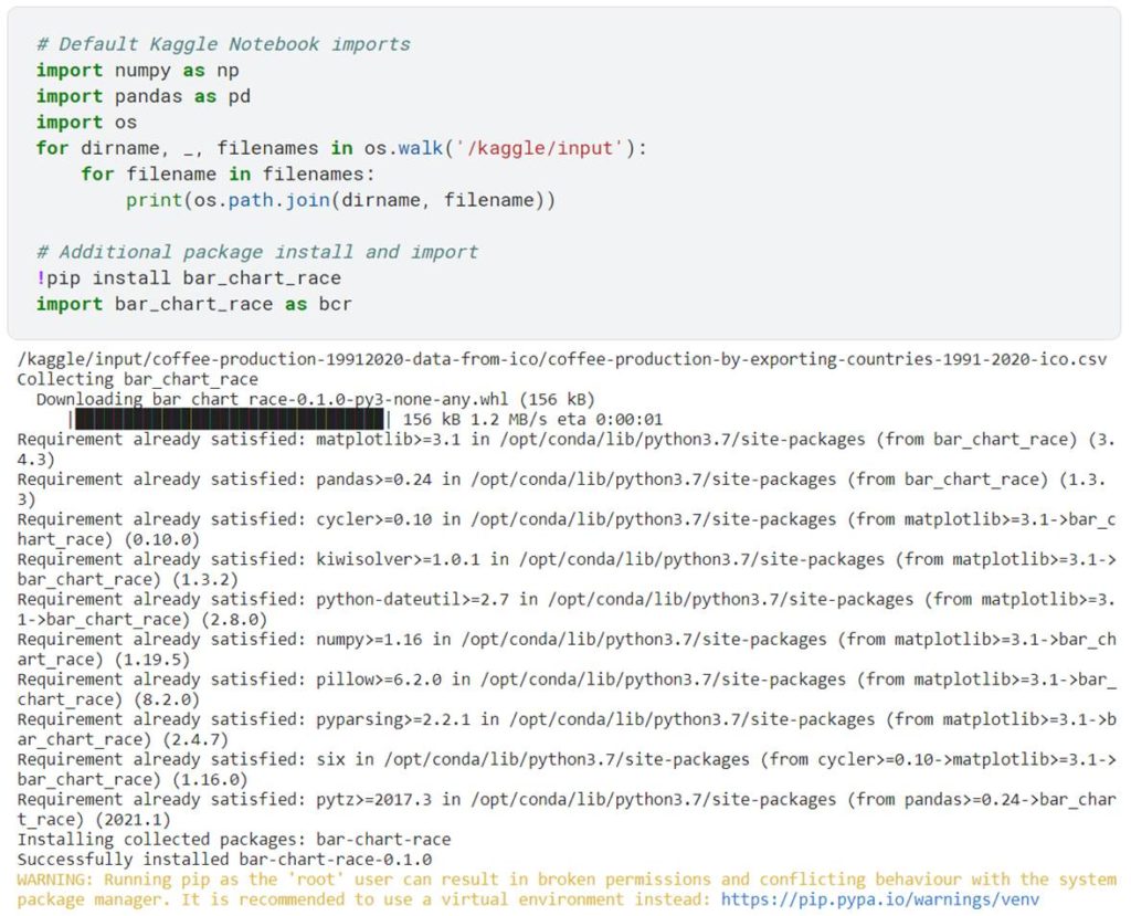 Quick and easy way to generate a bar chart race using Python