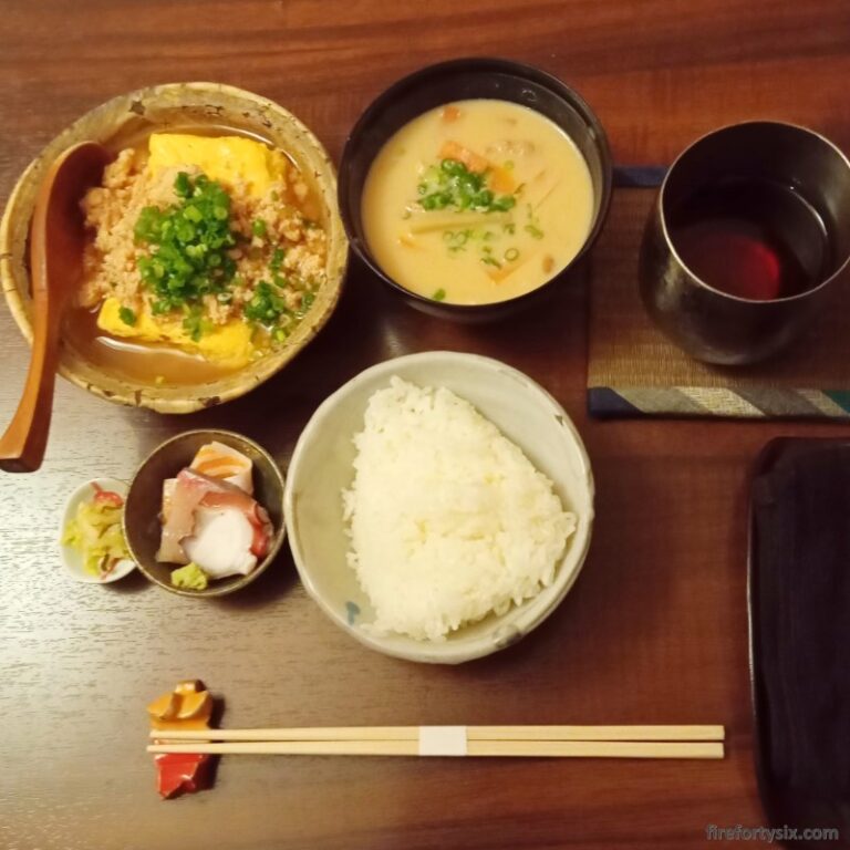 The oishii asagohan at Yawaragi in Shinsaibashi